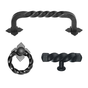 Normandy Twist - Patina Black - ShowerRods.com